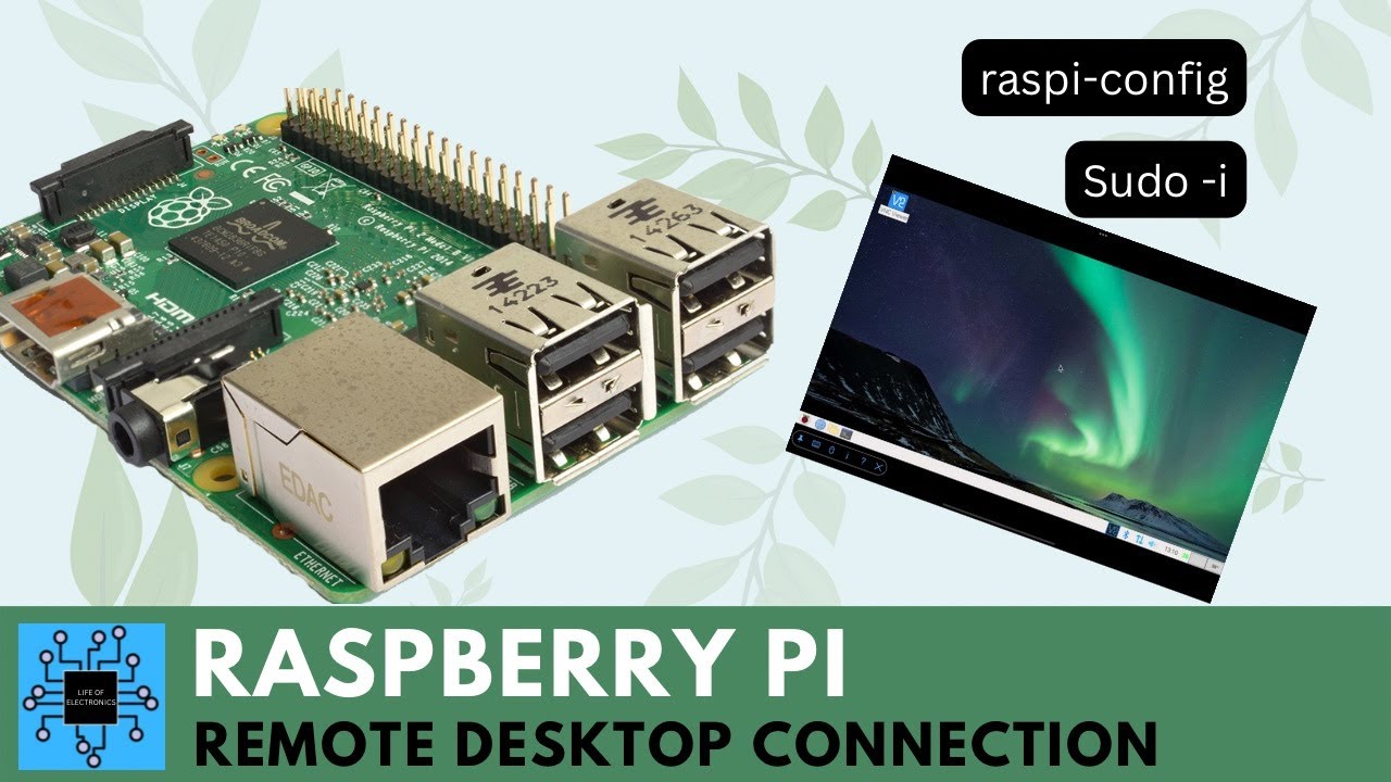 Vnc On Raspberry Pi Connect Raspberry Pi To Remote Desktop Using Vnc Viewer Youtube