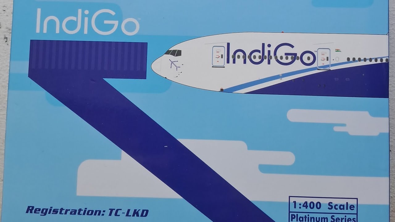 1:400 Scale IndiGo airlines boeing 777 300ER. - YouTube