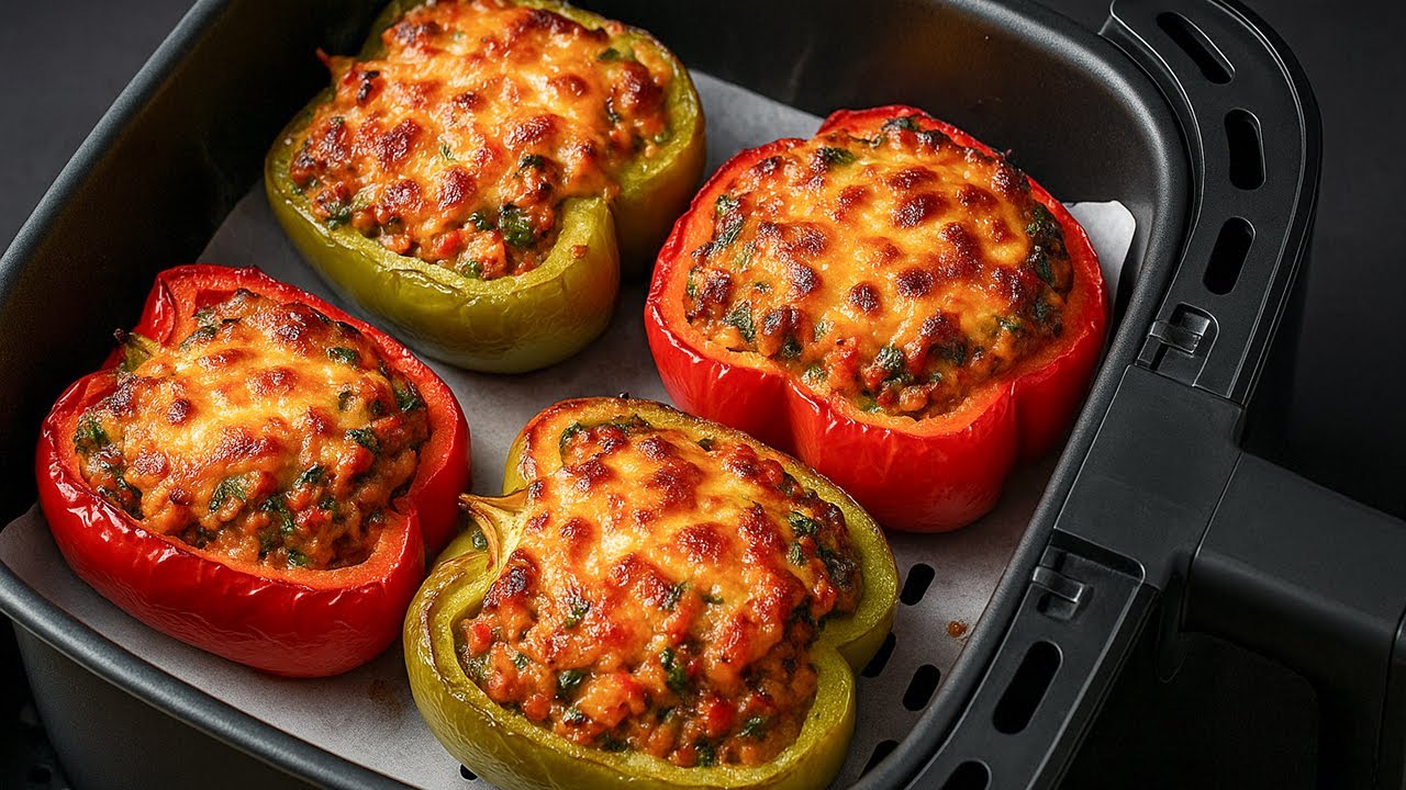 Paprika In Der Heissluftfritteuse