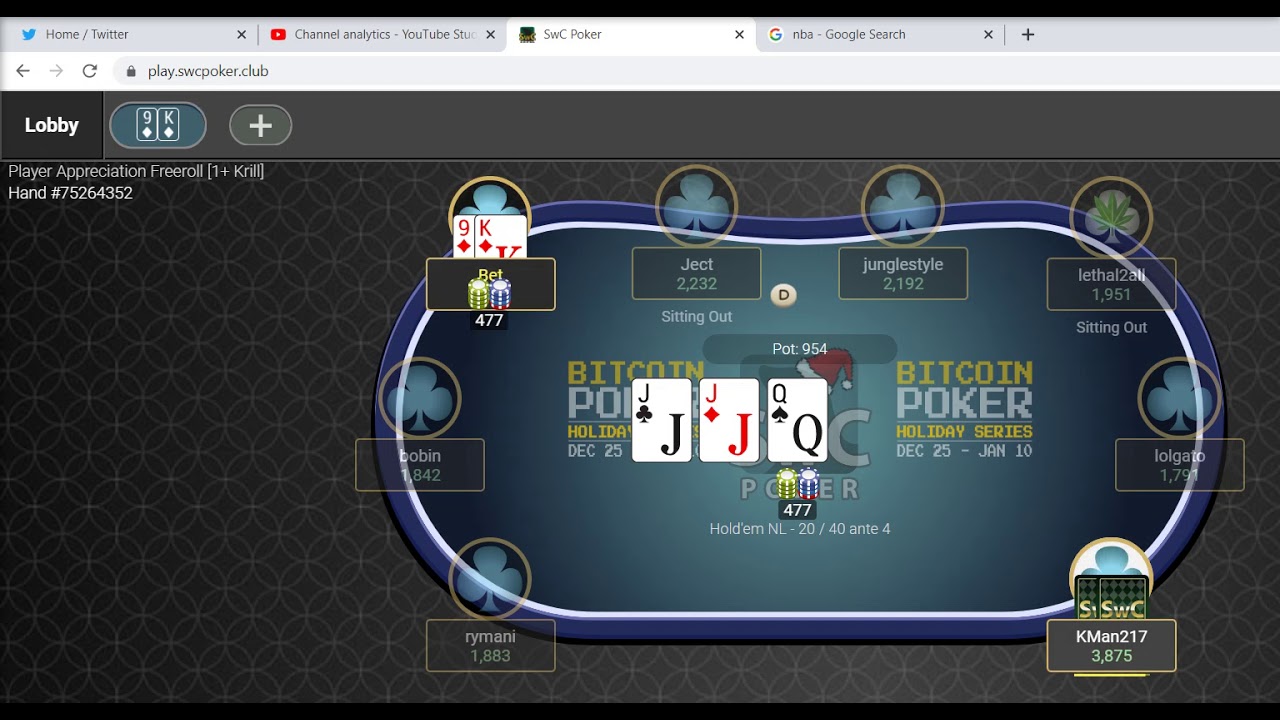 SWC Poker 20k Freeroll - YouTube