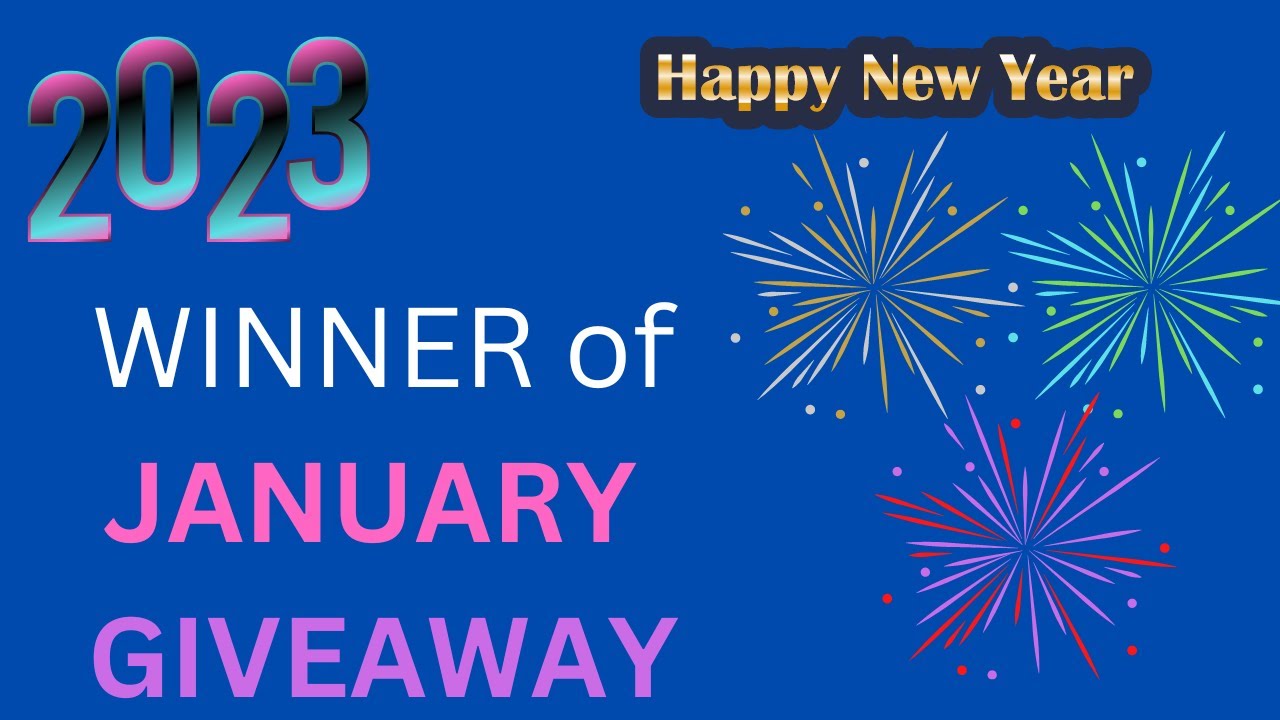 WINNER of January's Giveaway - YouTube