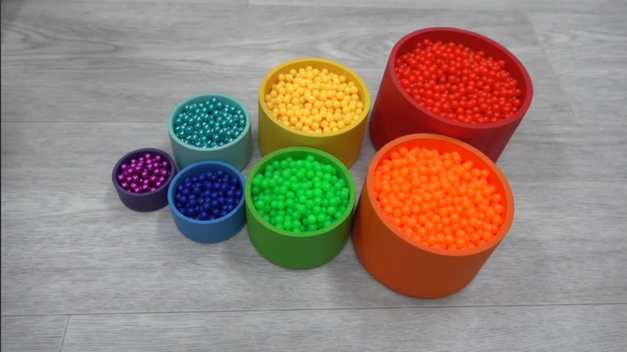 Oddly Satisfying Beads Sound 🌈Colorful Beads ASMR Video - YouTube