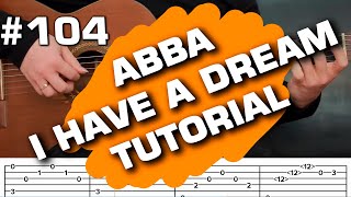 Abba i have a dream easy guitar cover tutorial tabs fingerstyle guitarclub4you Chords - Chordify