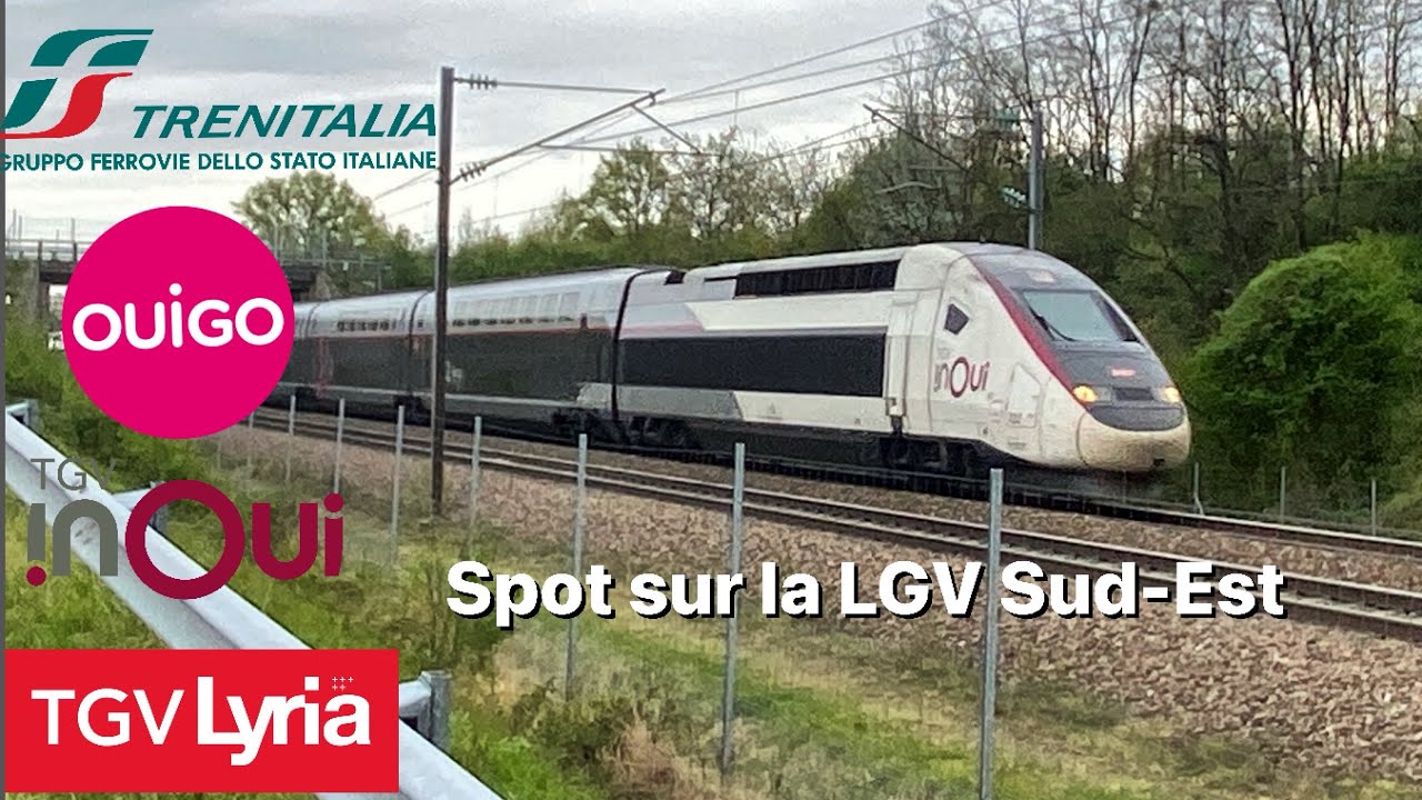 Spot sur la LGV Interconnexion Sud-Est - YouTube