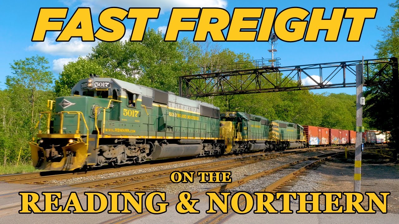NRFF: Fast Freight on the Reading & Northern - YouTube