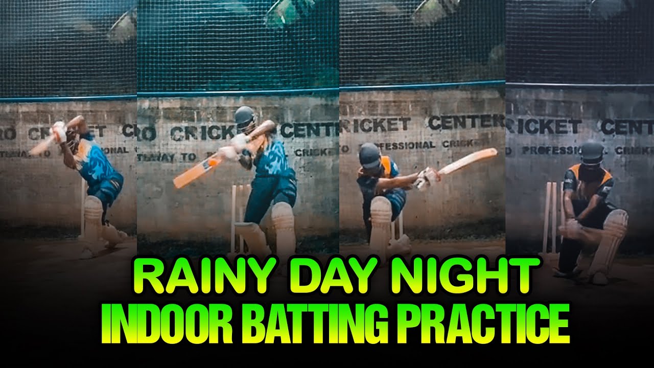 HOW WE CRICKET PRACTICE RAINY NIGHT DAYS - YouTube