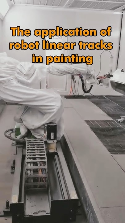 Precision Painting with Robot Linear Tracks 🎨🤖#track #rail #evsrobot #smartfactory #painting ...
