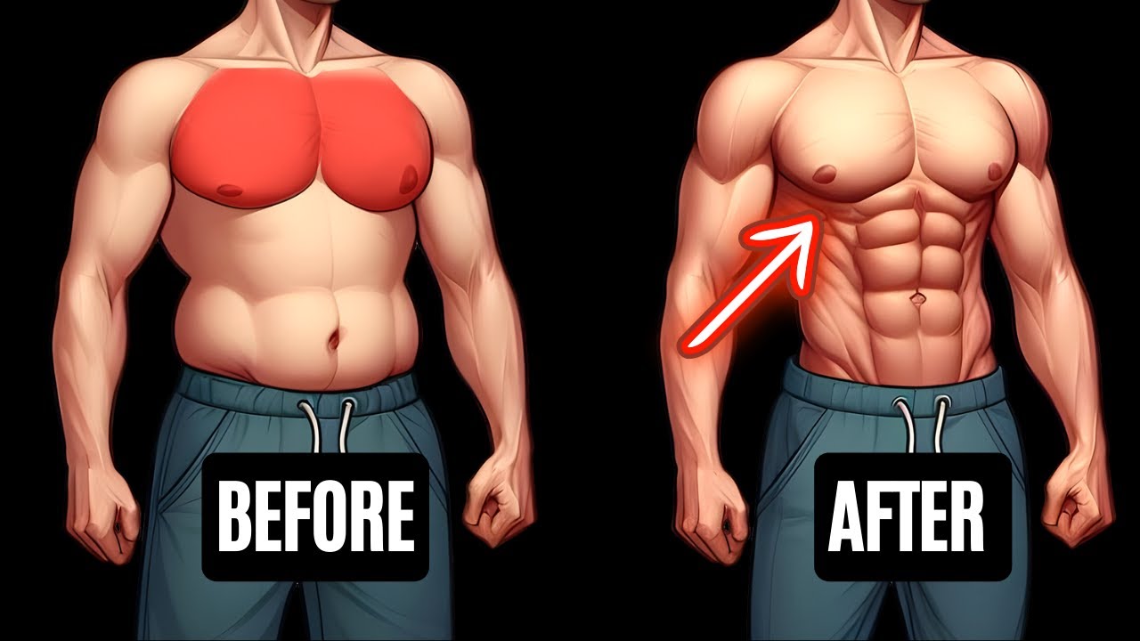 7 Beginner Exercises to reduce Chest Fat (LOSE MAN BOOBS in 7 Days ...