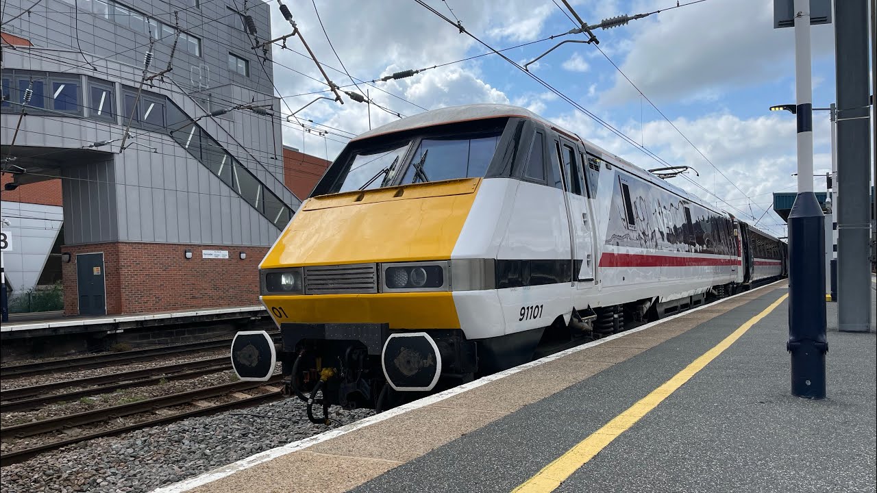DB 66110 passing and 91101 Departing Doncaster 24/07/23 - YouTube