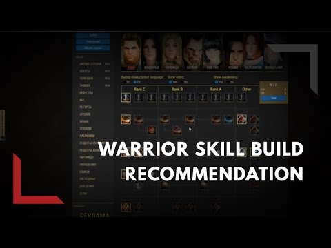 Black Desert Online Warrior My Skill Build Recommendations - YouTube
