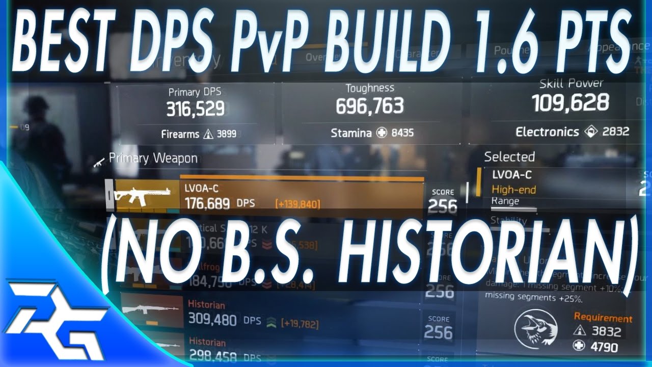 The Division - Best DPS PvP Build Guide Patch 1.6 Last Stand PTS - YouTube