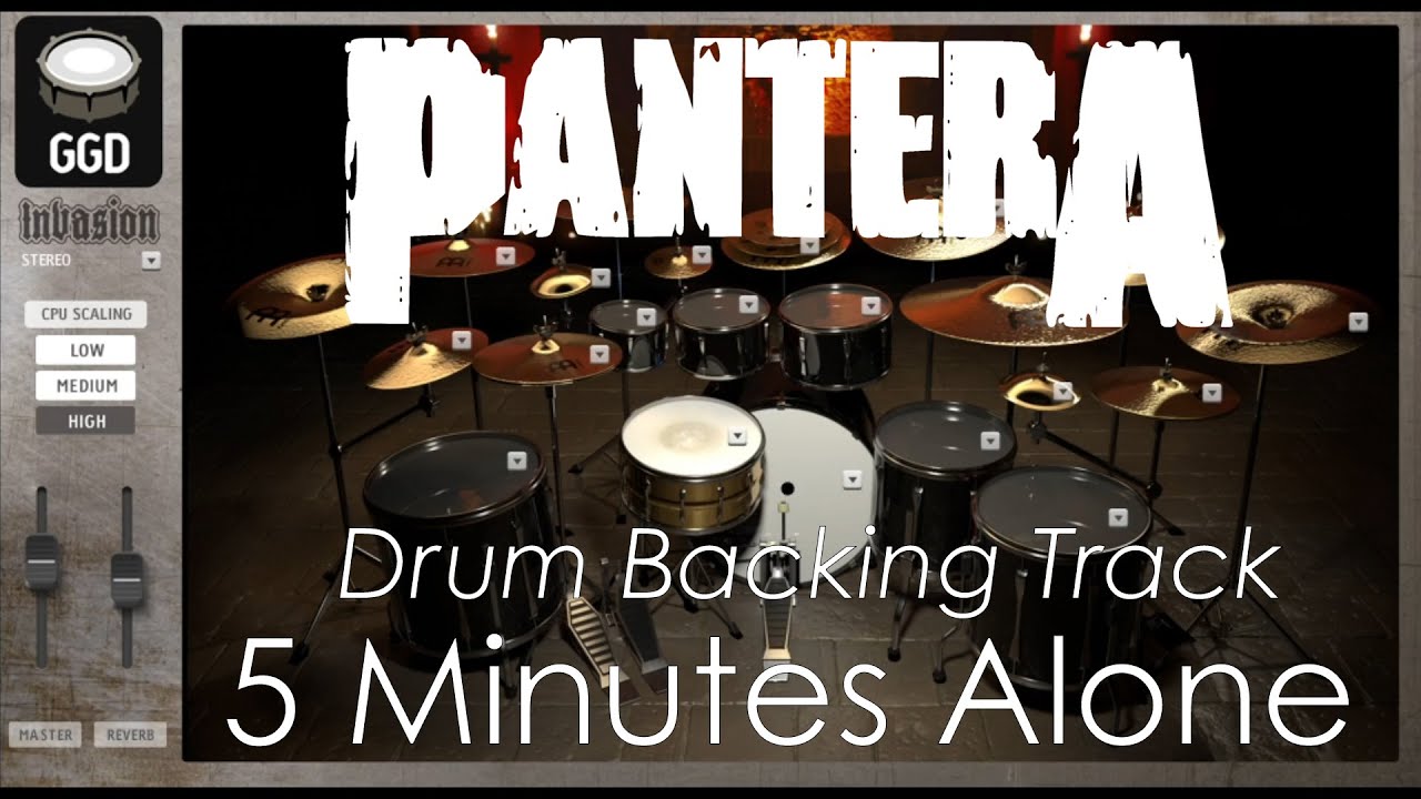 Pantera - 5 Minutes Alone (Drum Backing Track) Drums Only - YouTube