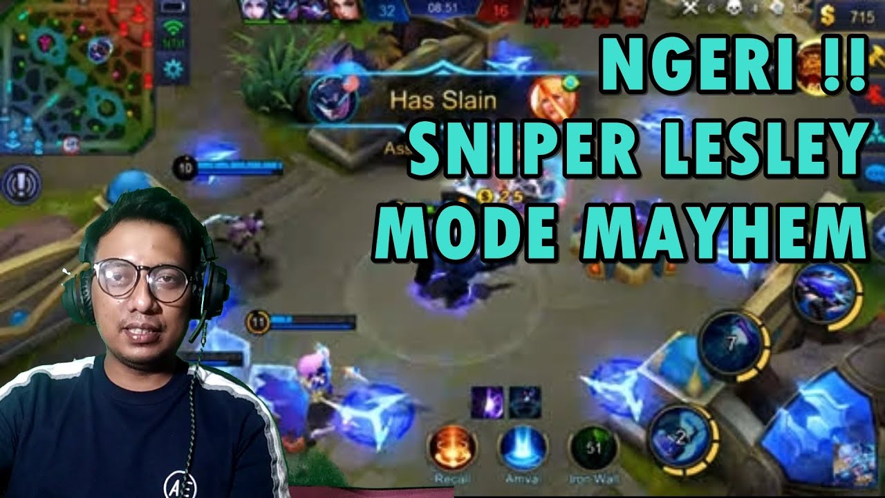 Sniper Lesley Jadi Riffle - Mayhem Mode Mobile Legends - YouTube