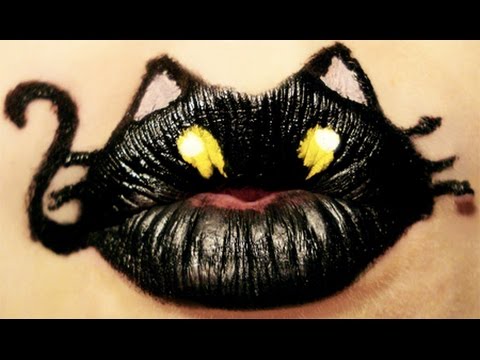 Cat Lips Makeup Tutorial - YouTube