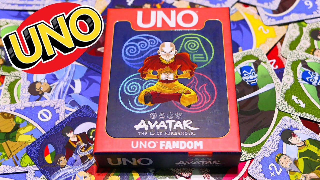 Avatar The Last Airbender Collector's Edition Uno Review & How To Play ...
