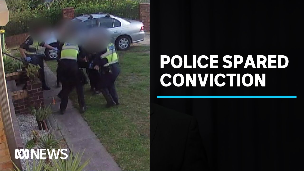 Police officers fined but spared conviction for bashing man during ...