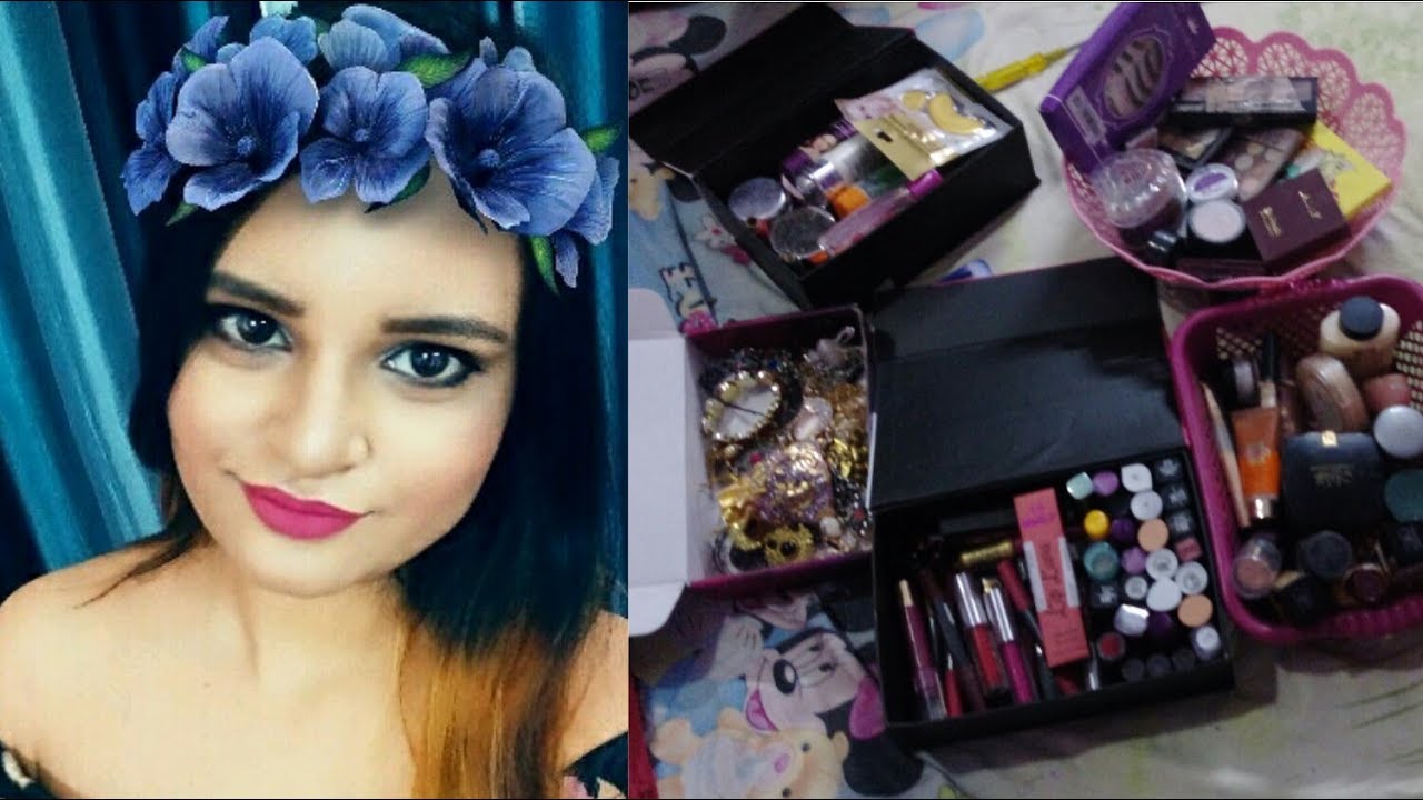 MAKEUP IN MESS||MY ARRANGED MAKEUP COLLECTION||PIMPLES ALERT!!||COOKING ...
