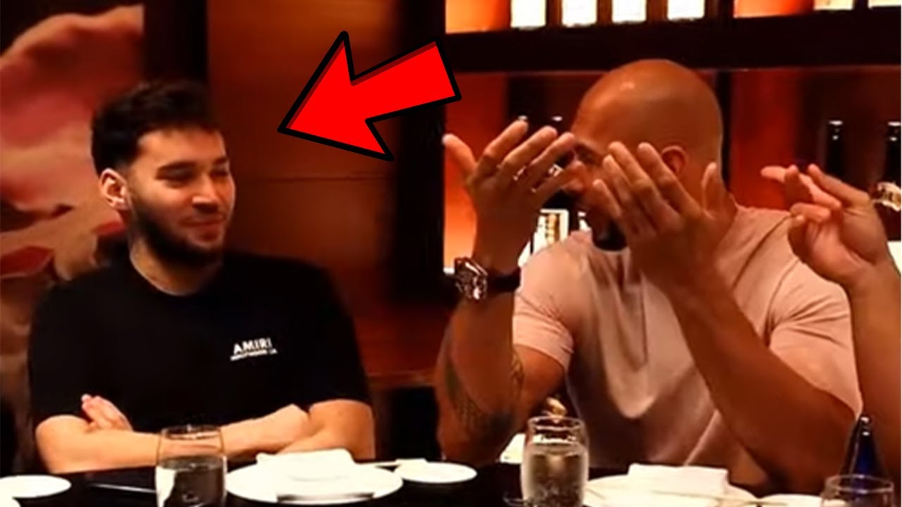 Andrew Tate Presses Adin Ross & His Bodyguard “FULL VIDEO” - YouTube