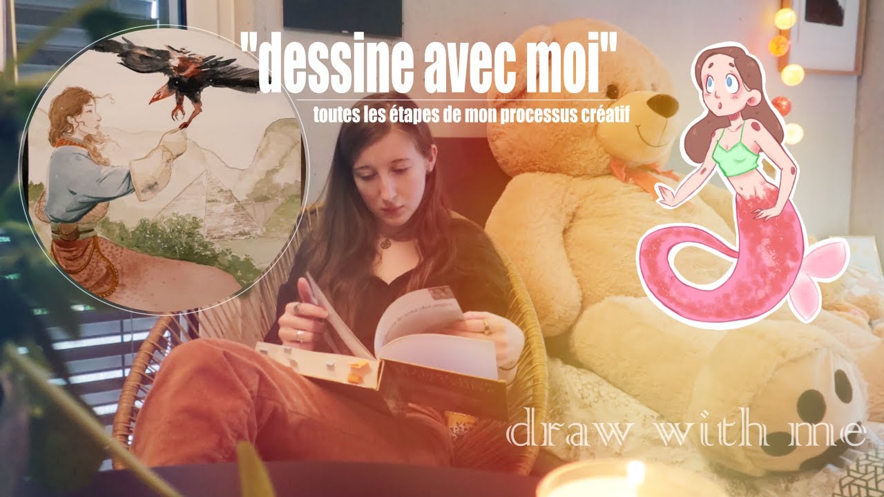 DRAW WITH ME no 3 (Dessine Avec Moi) Processus Créatif Complet! - YouTube