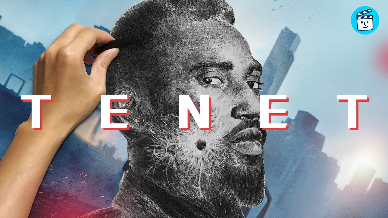 Drawing TENET「John David Washington」charcoal portrait｜Jimmy’s Movie ...