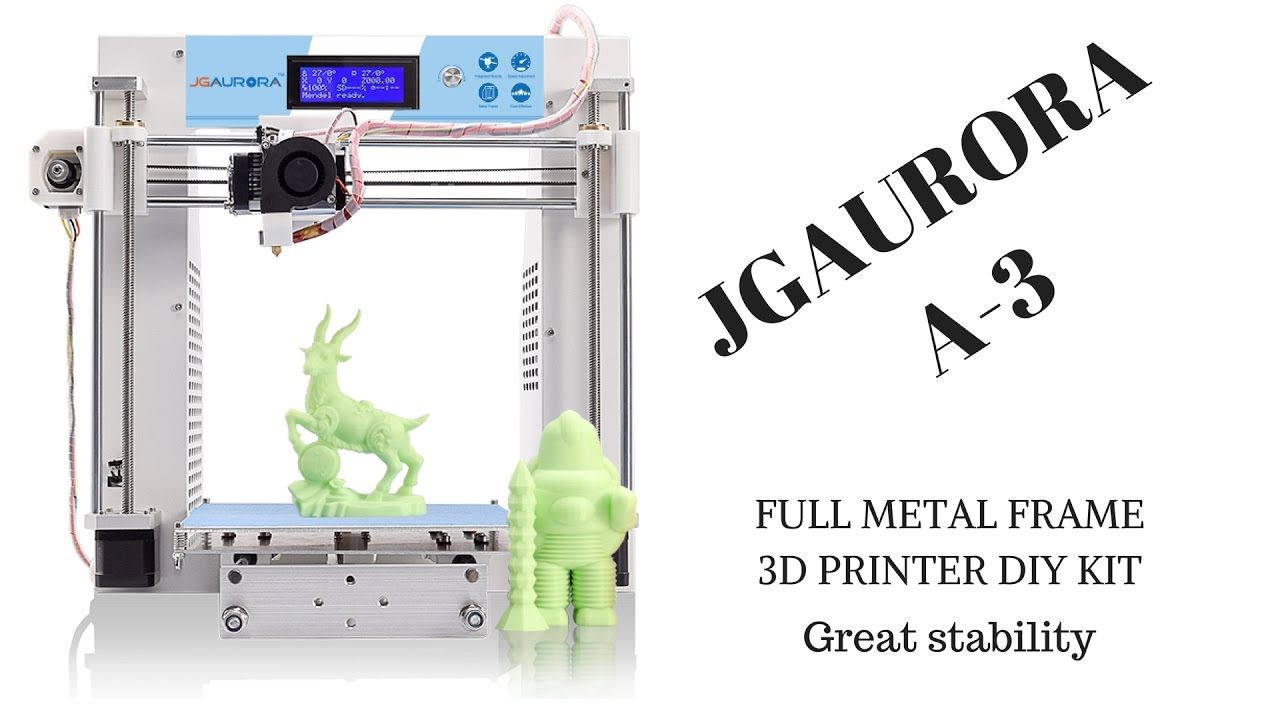JGAURORA A-3 3D Printer. Installation and printing. Buy now, get ...