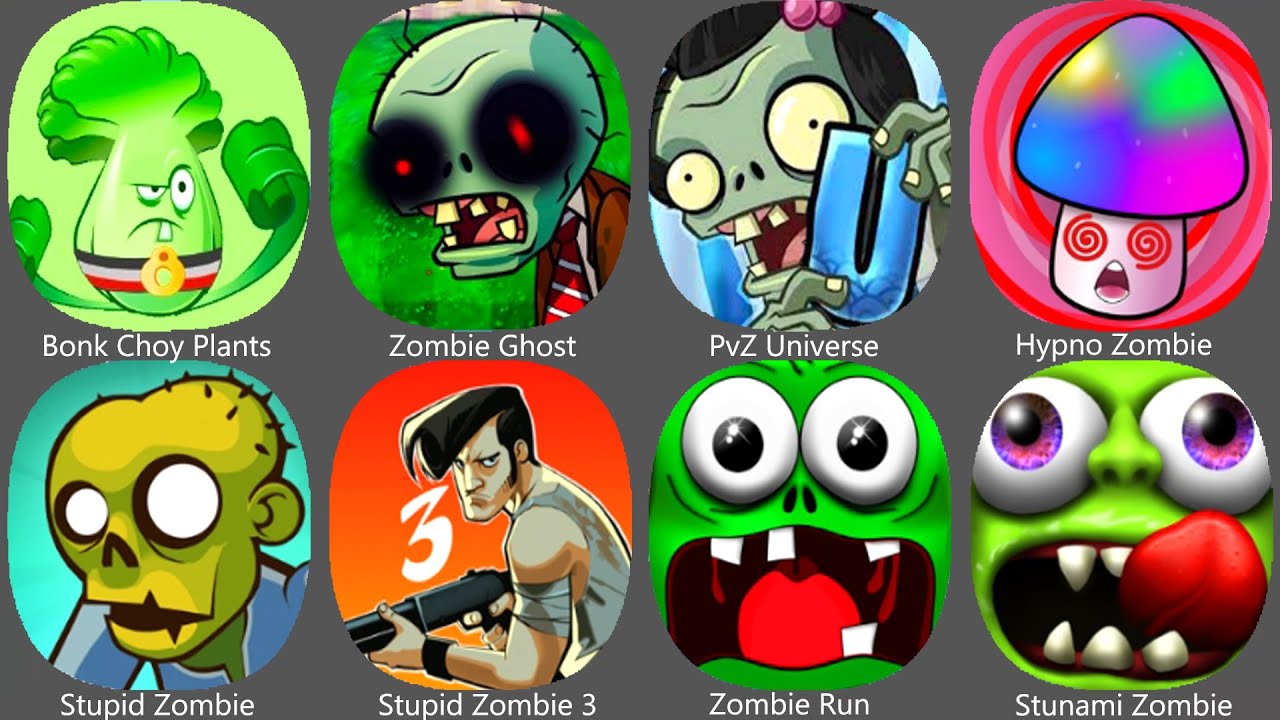 Bonk Choy Plants,Zombie Ghost,PvZ Universe,Hypno Zombie,Zombie Stupid ...
