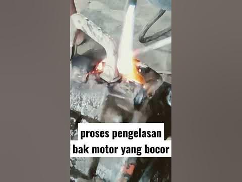 begini cara pengelasan bak motor yang bocor - YouTube
