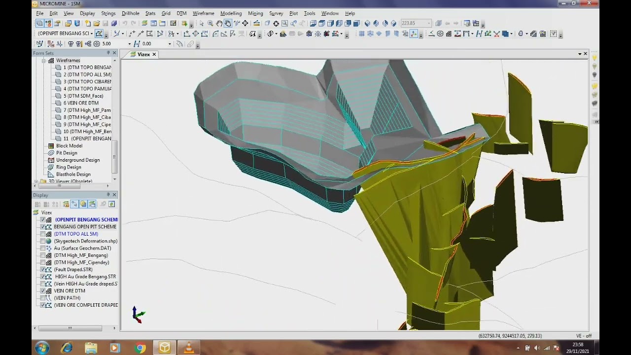 Simple Gold Open Cut Design Using Micromine - YouTube