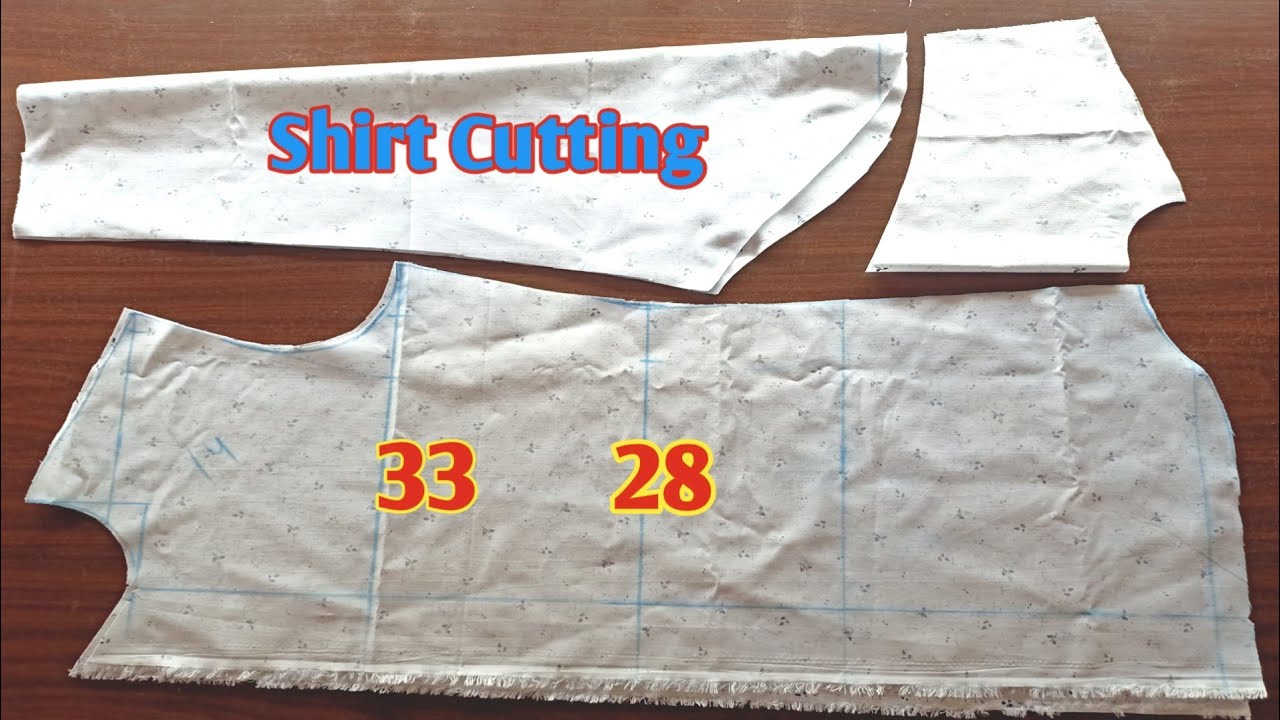 Fitting Shirt Cutting Step By Step | Gent's Fitting Shirt Cutting | Men ...