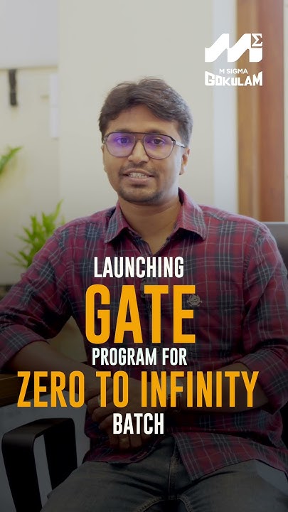 Zero to Infinity Batch Begins GATE Coaching Journey | MSIGMA Gokulam - YouTube