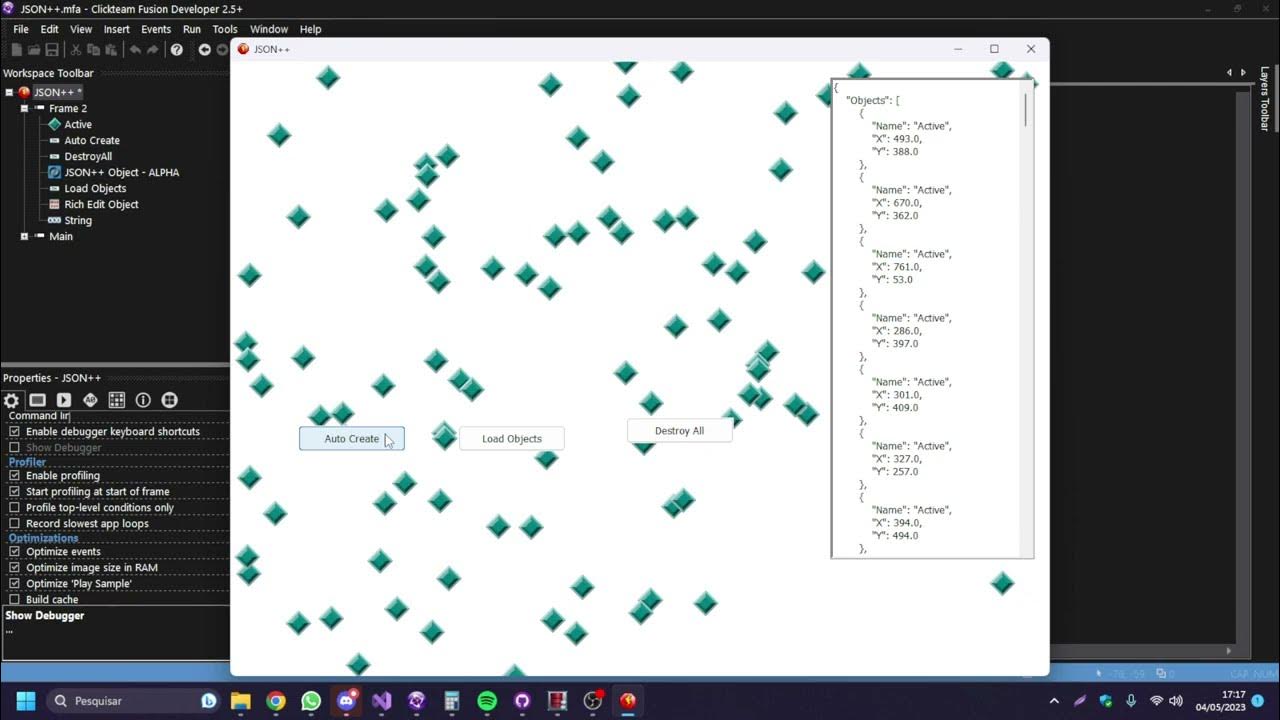 Create and load level using JSON++ Object with Clickteam Fusion 2.5 - YouTube