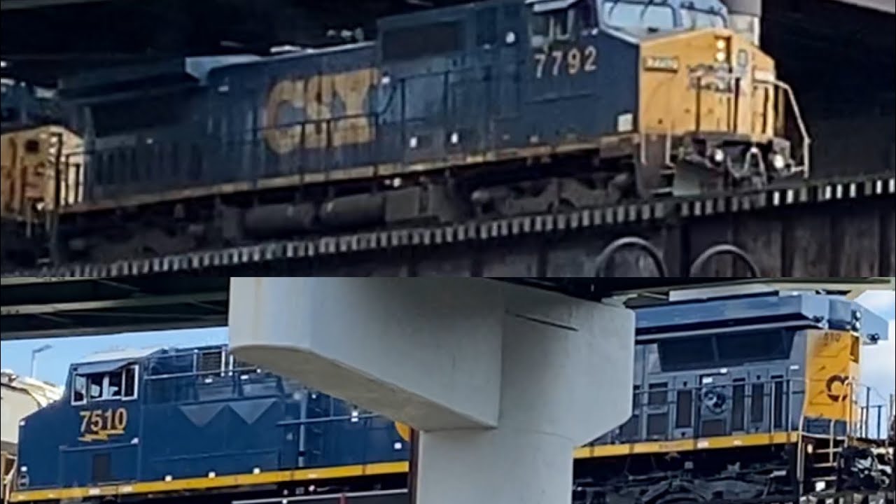 CSX grain train lead by a Dash-8 in Richmond,Va on 09:02:22 - YouTube