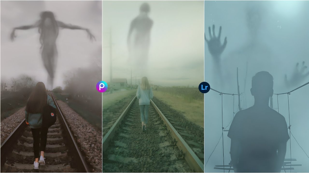 A Ghostly Shadow in Mist: Dramatic Photo Editing PicsArt Tutorial - YouTube