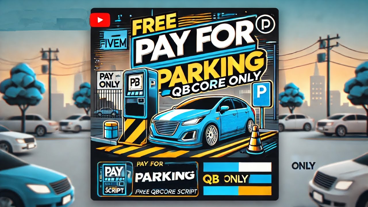 Free Pay for Parking Script for FiveM | QBCore Exclusive | MJ DEVELOPMENT - YouTube