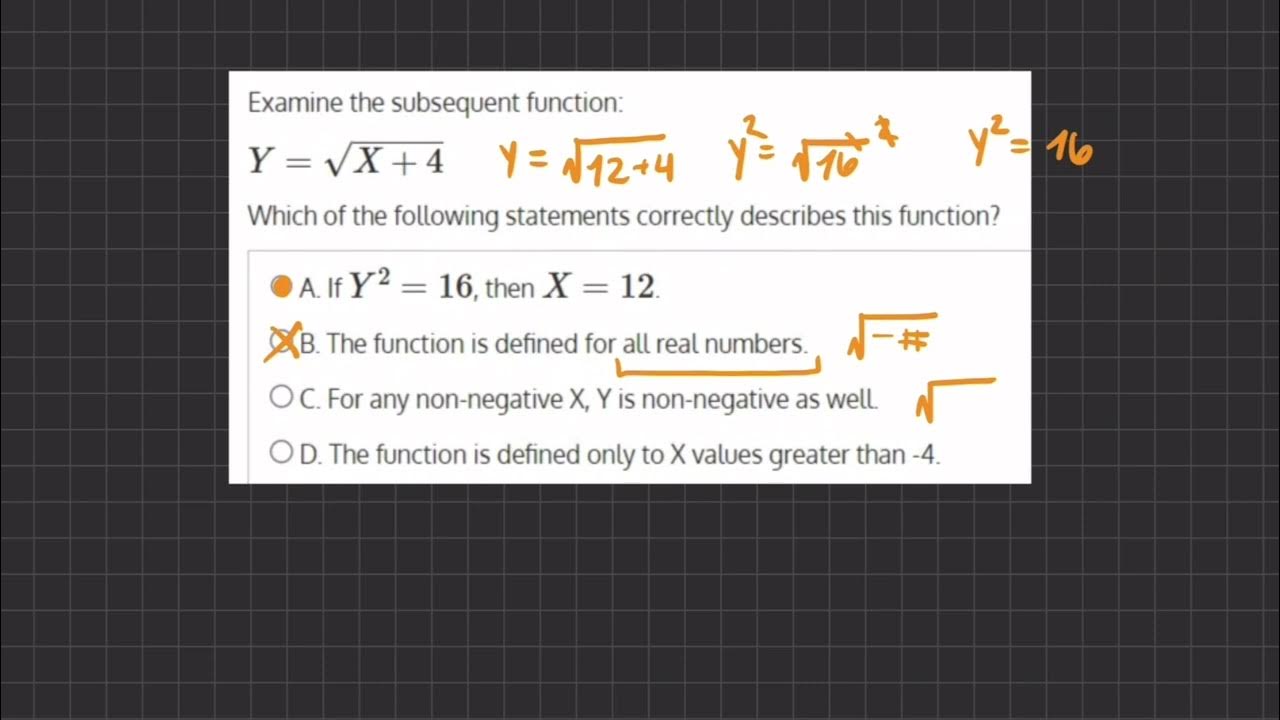 Algebra Benchmark Simulation - Video Solution 26 - YouTube