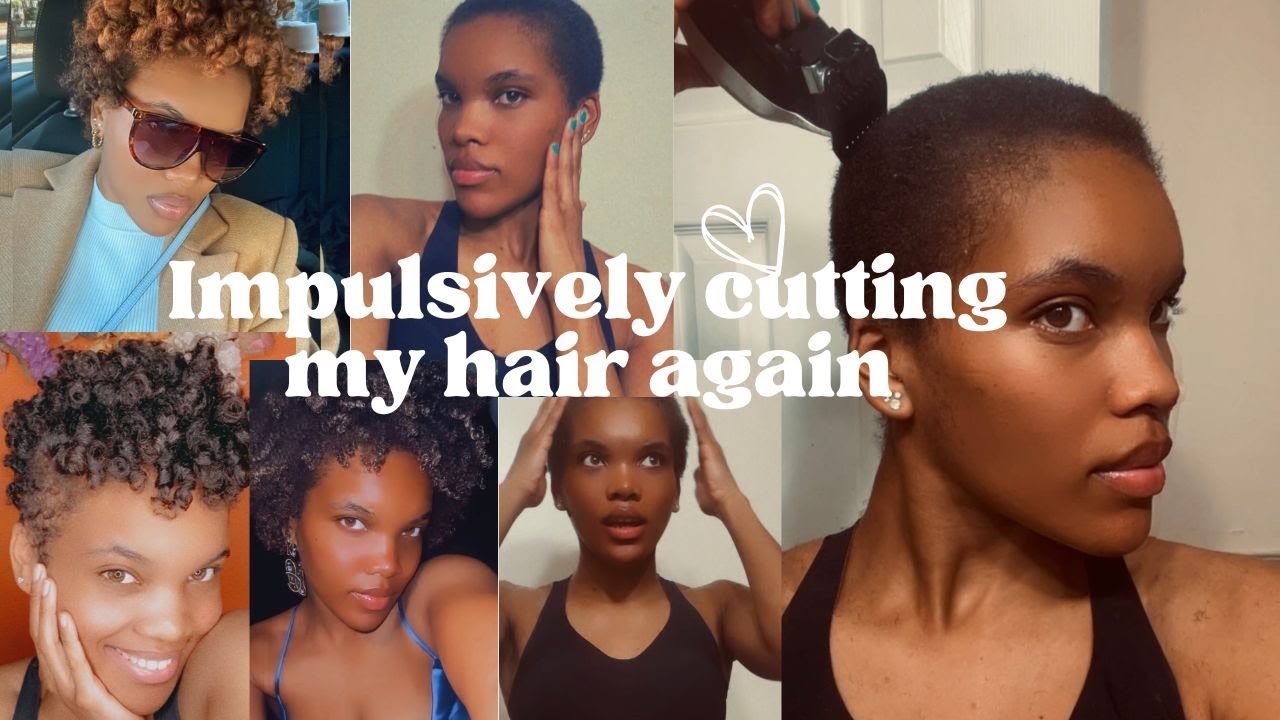 Doing my 3rd BIG chop on myself #bigchop #nychairstylist - YouTube