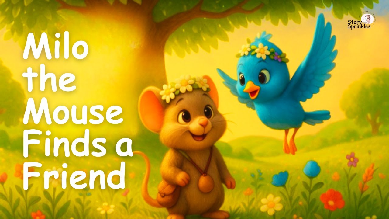 Milo the Mouse Finds a Friend 🐭🐦| Stories for Kids | Moral Stories ...