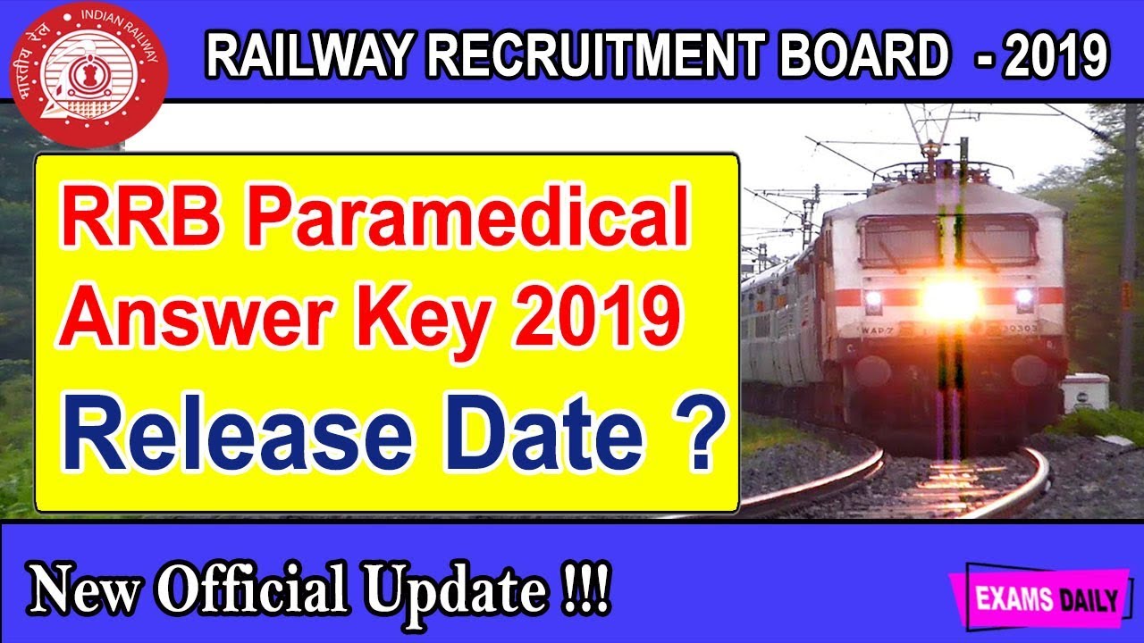 RRB Paramedical Answer Key Official Notice जारी हुआ! || RRB Paramedical ...
