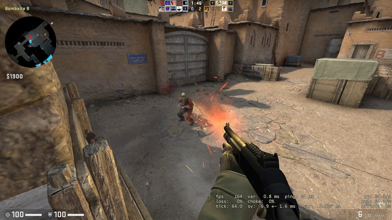 Shotgun Head-shot, Shotgun Flashed Shot [CS:GO - Dust2] - YouTube