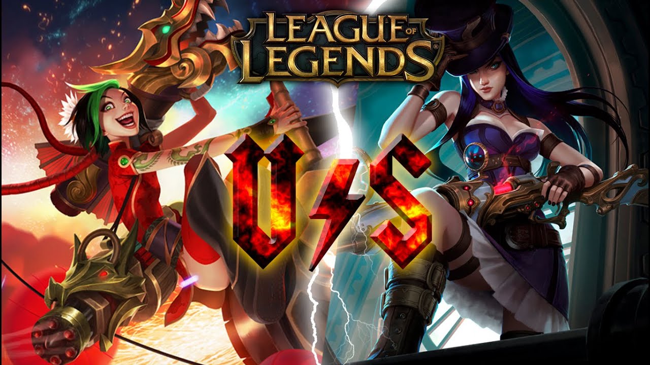 League of Legends - Jinx vs Caitlyn (Bot Lane) - YouTube