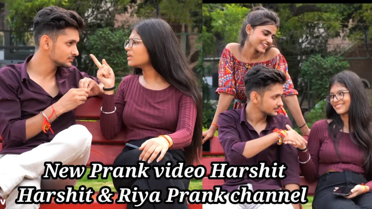 New prank video Harshit || Harshit & Riya prank channel @skyt3791 - YouTube