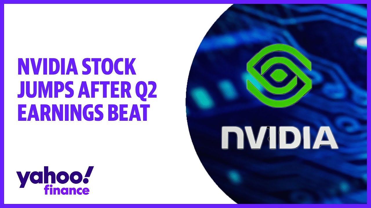 Nvidia stock jumps after Q2 earnings, guidance trounces estimates - YouTube