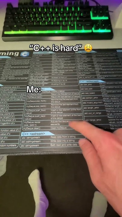 This deskpad has helped me learn so much faster 💻😁 #coding #computer #programming - YouTube