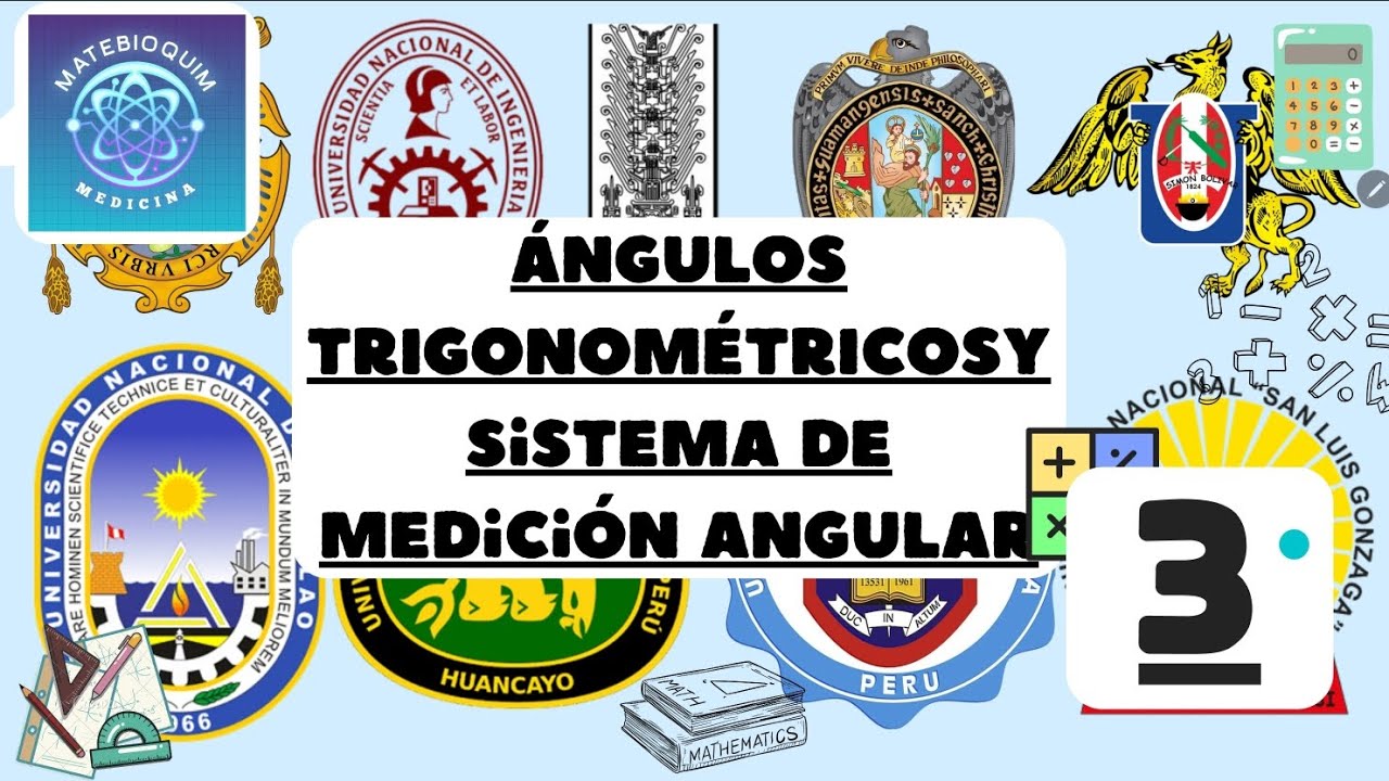 ÁNGULOS TRIGONOMÉTRICOS Y SISTEMA DE MEDICIÓN ANGULAR ♡♧☆ - YouTube