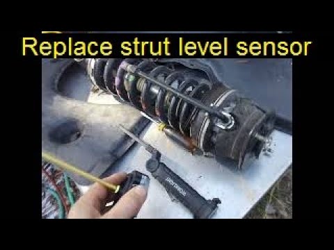 Replacing the ABC rear strut level sensor r230 SL500 or access the top ...