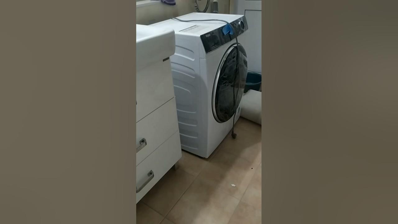 Стиральная машина Haier HW80-B 8кг / Распаковка, первый запуск - YouTube