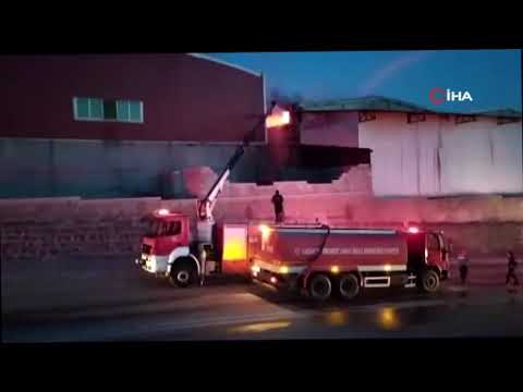 SON DAKİKA Gaziantep'te halı fabrikasında yangın