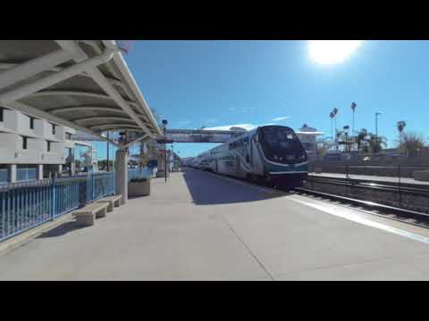 VR180 - Metrolink IEOC Line Train #802 Northbound in Corona - North ...