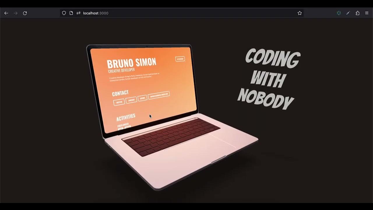 How to create portfolio using threejs and react three fibre with nextjs ...