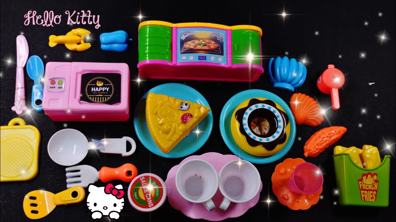 6 Minutes Satisfying With Unboxing Hello Kitty Miniature Full Kitchen ...